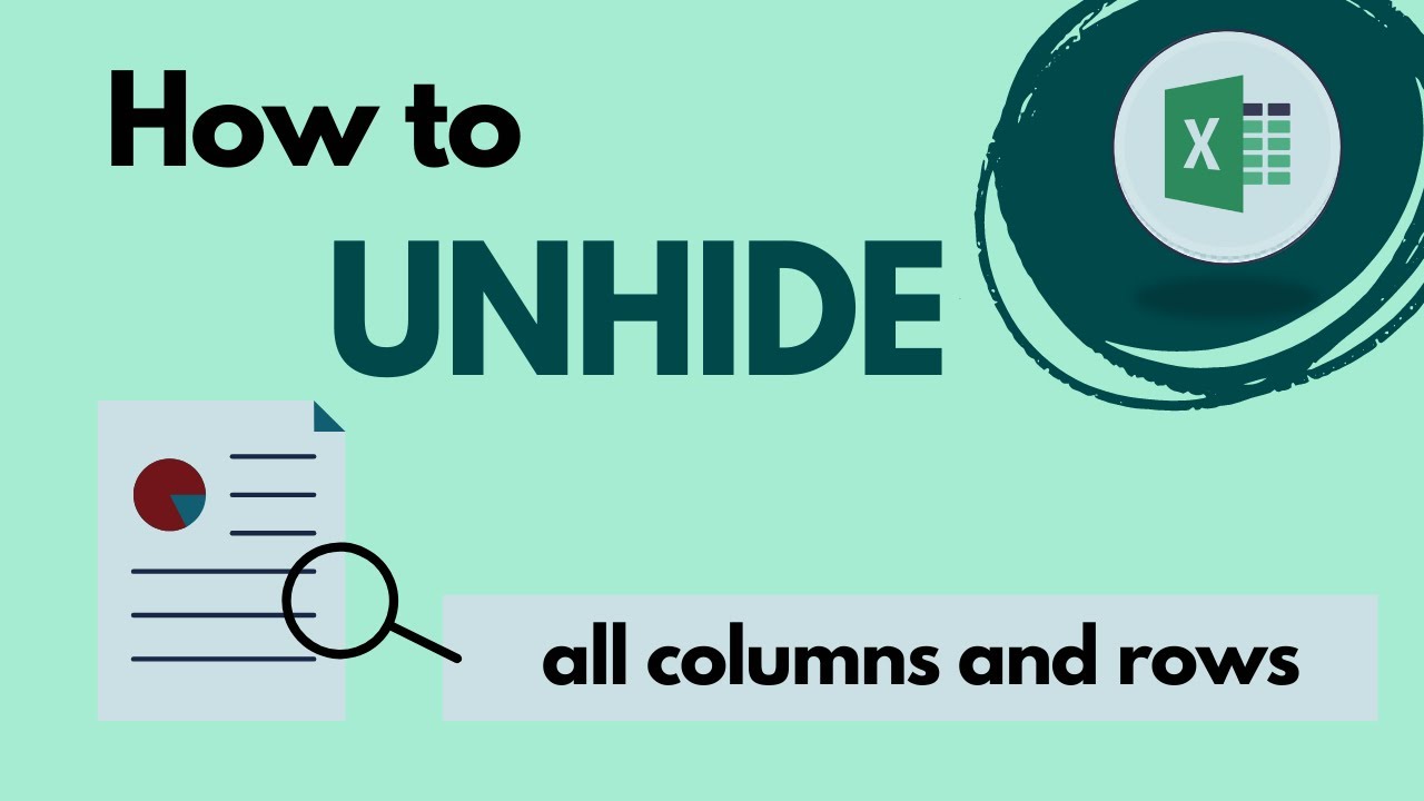 How to unhide all columns and rows in Excel 🤔 - YouTube