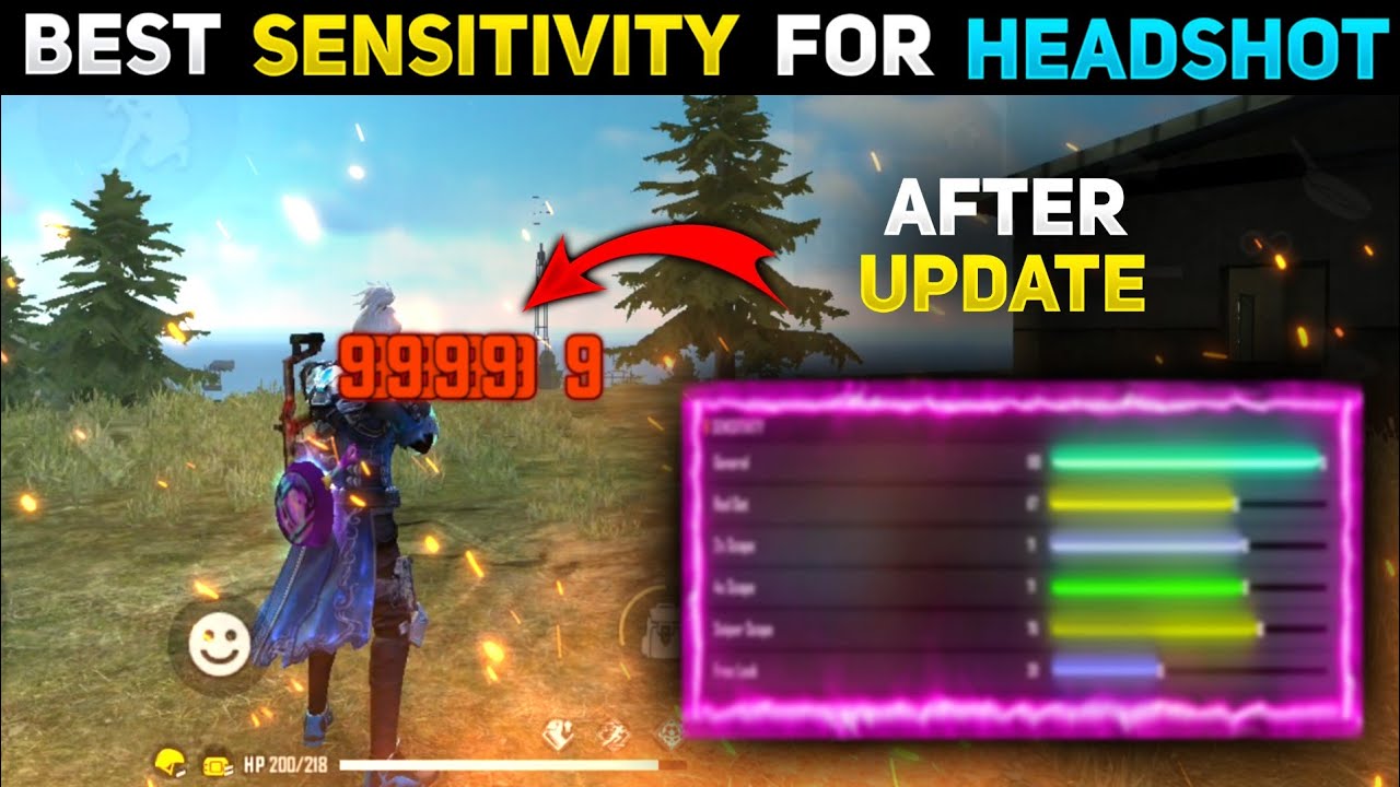 BEST SENSITIVITY FOR ONE TAP HEADSHOT IN FREE FIRE || BEST SENSITIVITY ...