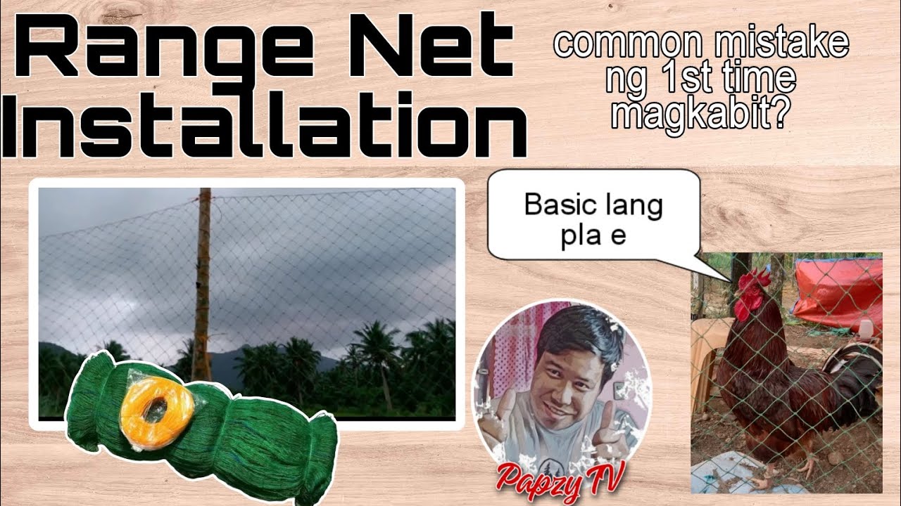 Range Net Installation | Paano tayo magkabit ng net sa ating area? # ...