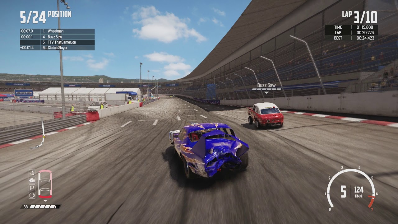Hilltop Stadium Gameplay with DragSlayer (WreckFest Gameplay) - YouTube