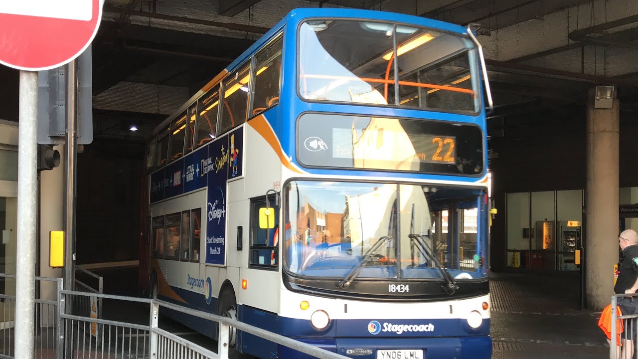 Stagecoach Worksop Stagecoach Hull 18434 leaving Doncaster Frenchgate ...