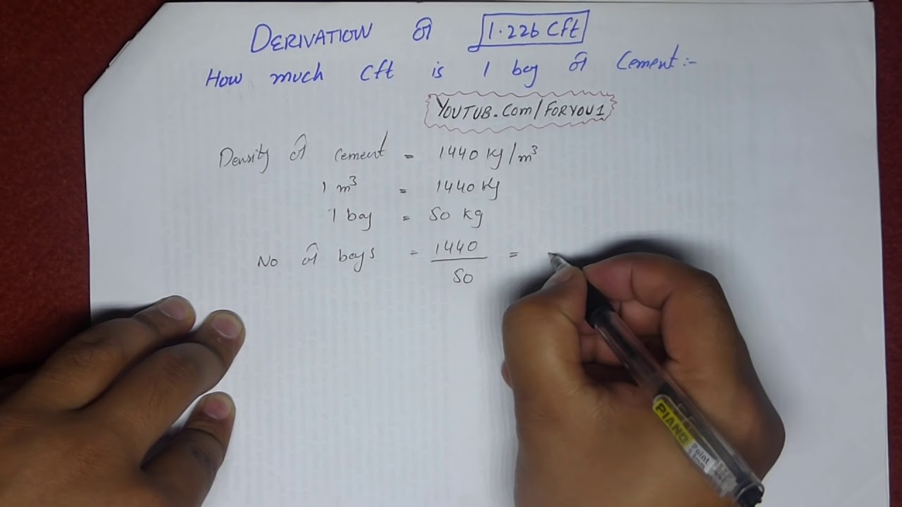 How Many Cft In 1 Bag Of Cement In Urdu Hindi YouTube how-many-cft-in-1-bag-of-cement-in-urdu-hindi-youtube