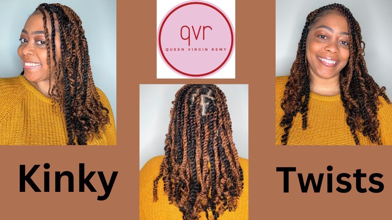 How To Do Mini Twists with Afro Kinky Bulk Human Hair Ft. QVR| Quick ...