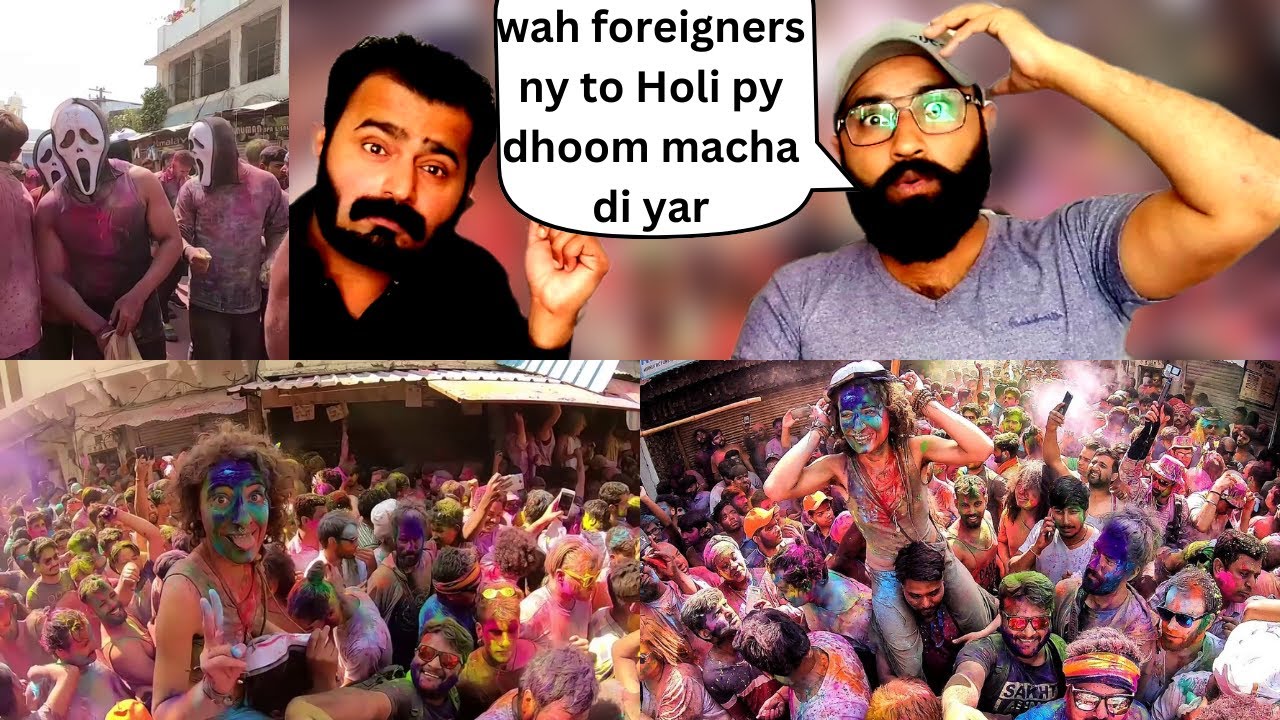 Foreigners Crazy Holi Celebration In India | Craziest Holi Celebration ...