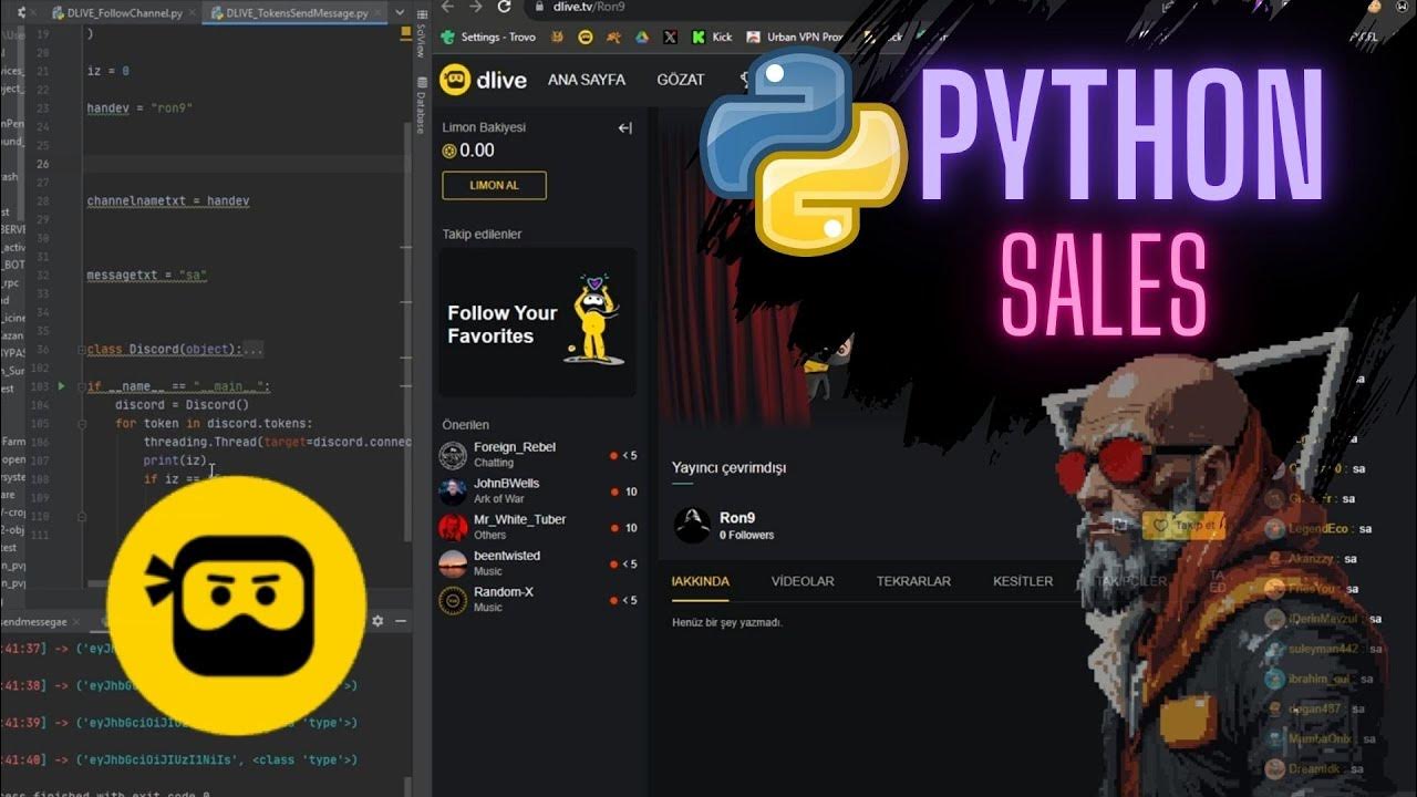 [SALES] Dlive Chat-Spam Bot - YouTube