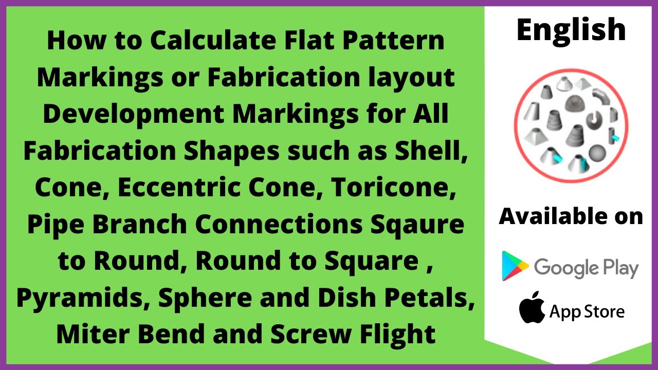 How to Calculate Flat Pattern Fabrication Layout Marking for All Types ...