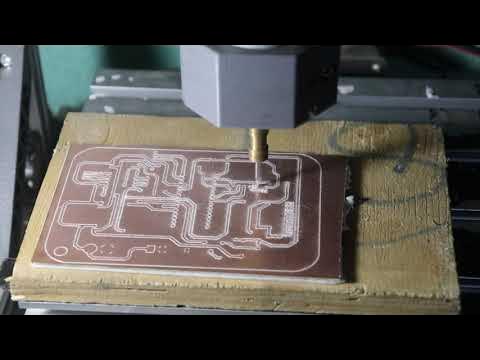 Making professional PCB at home with 3018 CNC prototyping machine - YouTube
