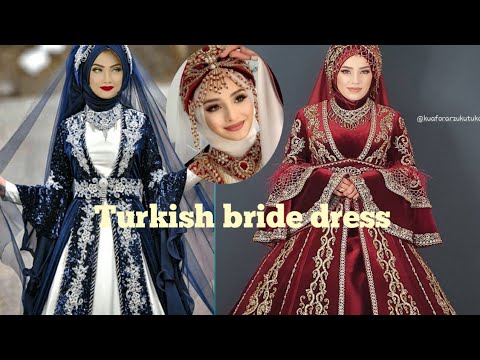 Turkish bride inspire look in bridal dess# #designinspiration - YouTube