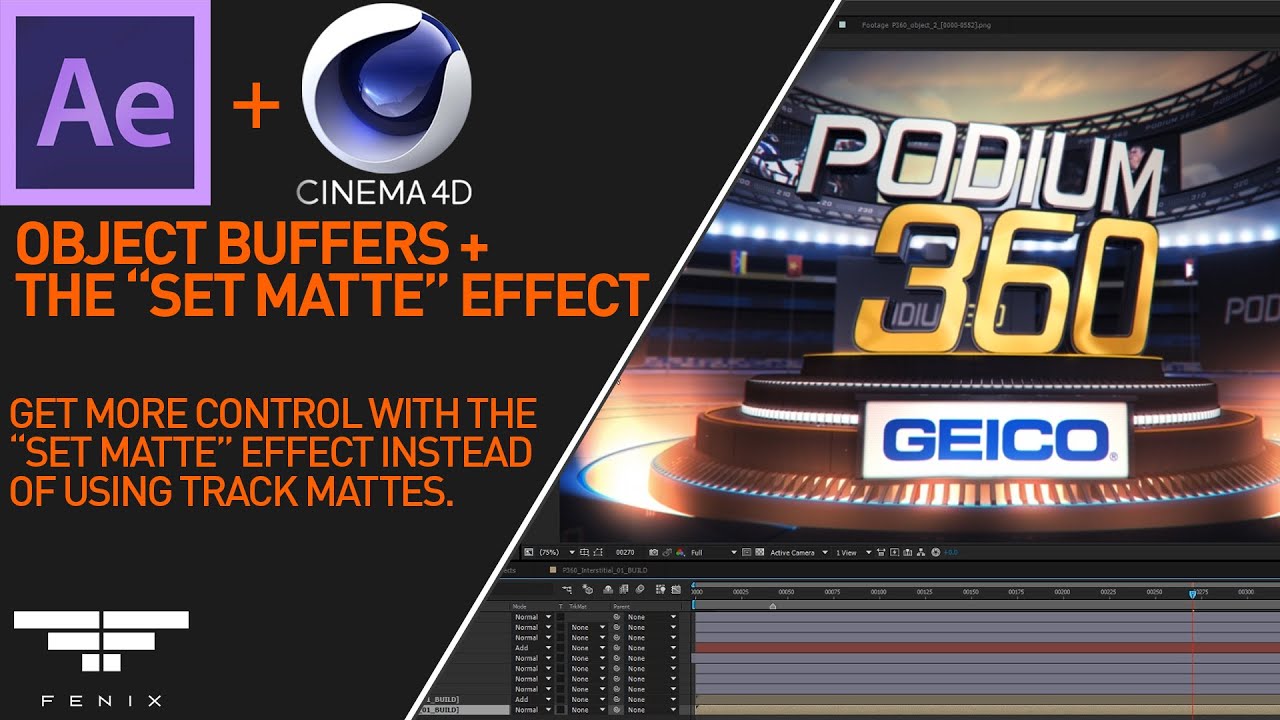Using the Set Matte FX in After Effects for Cinema 4d Object Buffers ...