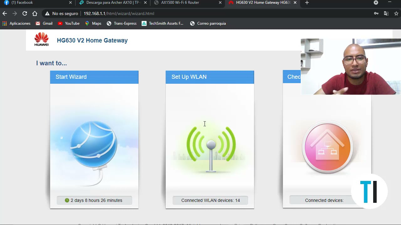 Cambiar nombre y contraseña a red WIFI modem CLARO Huawei HG360 V2 ...