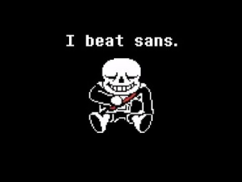 I beat sans - Undertale - YouTube
