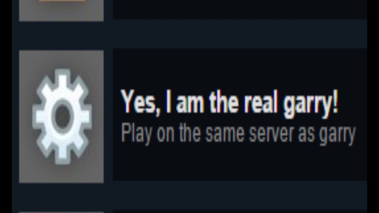 Yes, I am the real Garry! - YouTube