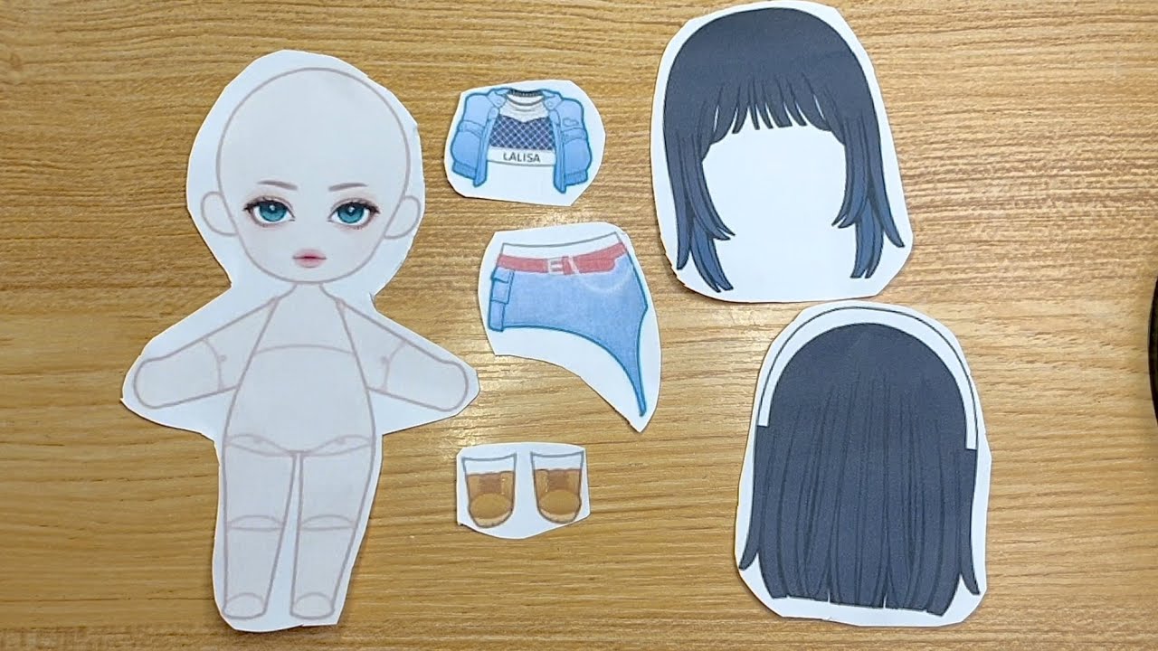 Lisa paper doll collage 🤩| Cắt dán búp bê giấy Lisa 🥰 #diy #handmade # ...