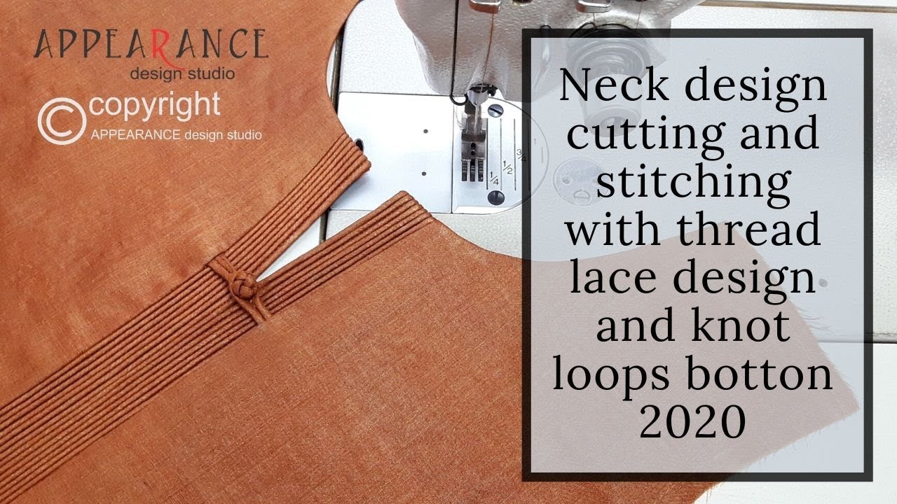 Design Neck Sewing Techniques ️ Neck Cutting And Stitching With Thread ...
