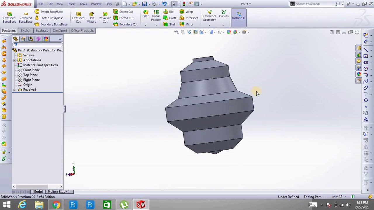 #SolidWorks_tutorial_5_ #Quick_Revolve _How to use revolve command in solid works - YouTube