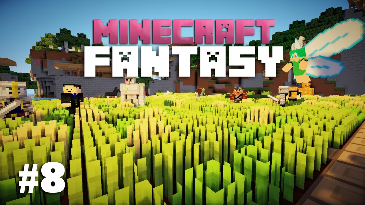 Minecraft Fantasy | Ep.08: "Super aldea" | (Minecraft Mods) - YouTube