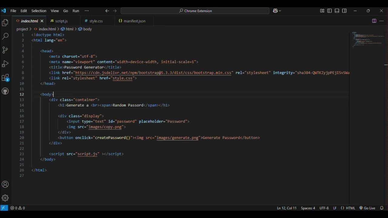 How To Create A Chrome Extension Auto-Password-Generator - YouTube