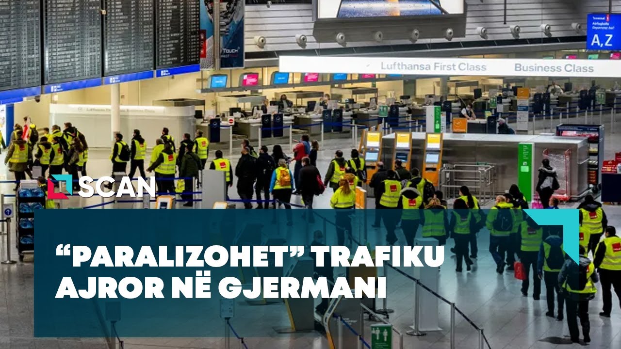 “Paralizohet” trafiku ajror në Gjermani - YouTube