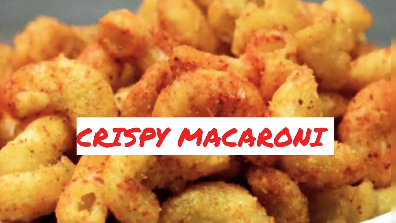 CRISPY MACARONI (with only 4 ingredients) - YouTube