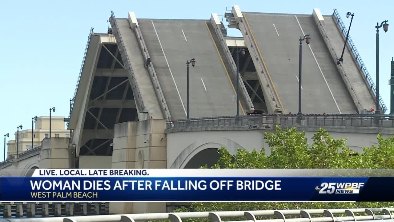 Woman dies after falling off bridge - YouTube