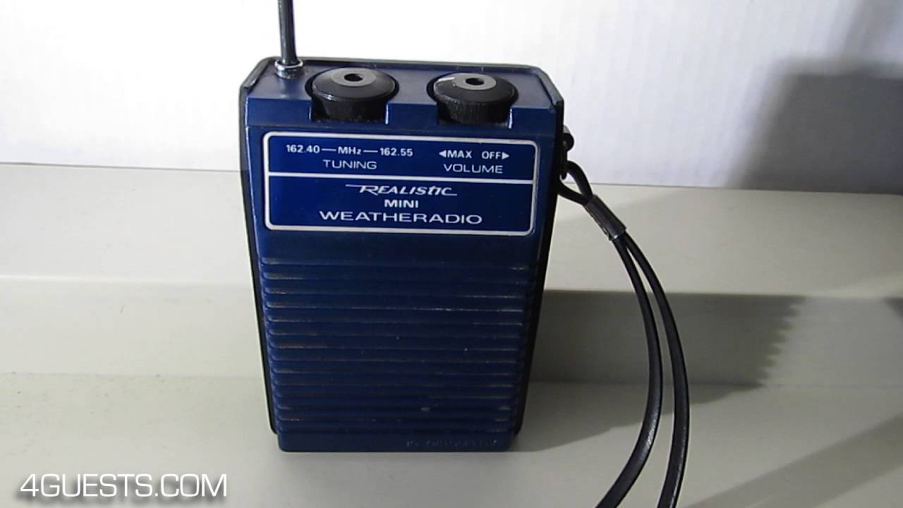 Weather Radio from the past ~ Realistic Mini Weatheradio - YouTube