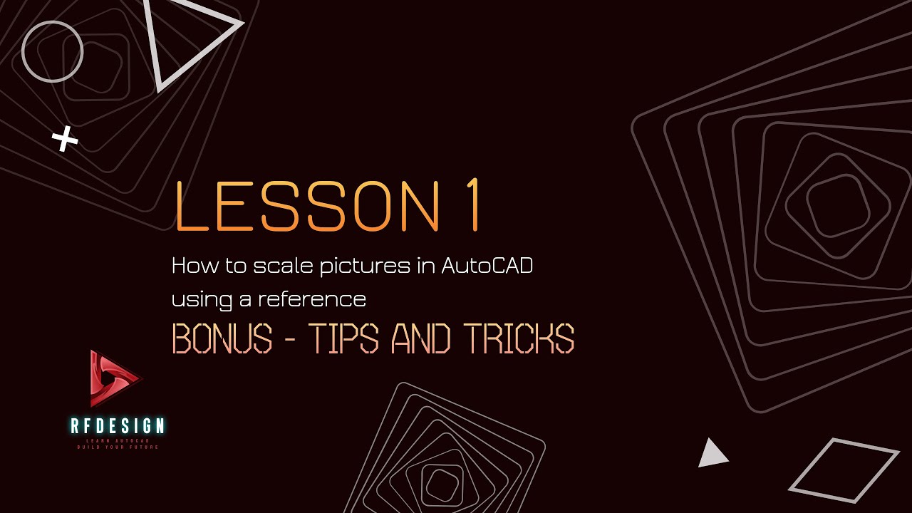 How to Scale Pictures in AutoCAD Using a Reference - YouTube