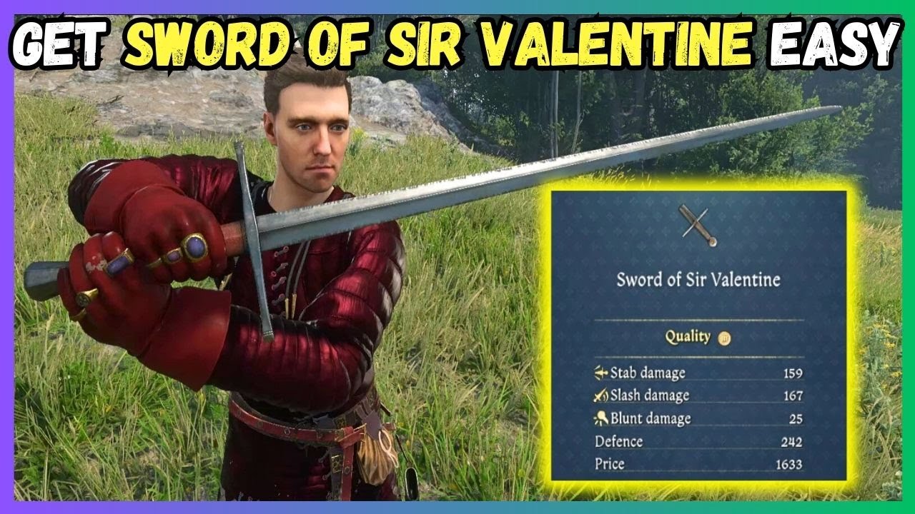 How to get Sword of Sir Valentine in Kingdom Come Deliverance 2 - YouTube