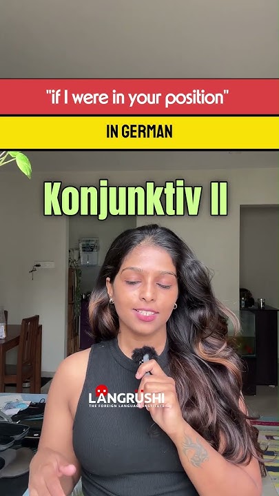 German Konjunktiv II to give advices - YouTube