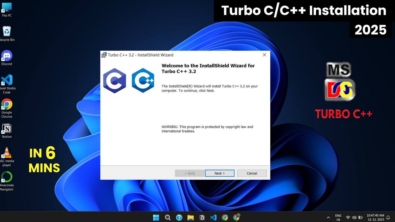 How to Download & Install Turbo C/C++ in Windows 11 | Turbo C | Turbo ...