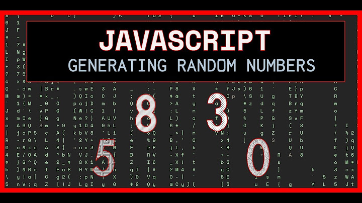 How to do random numbers in JavaScript?