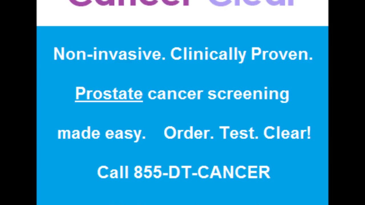Cancer Clear™ - Prostate Cancer Screening - Product Video - YouTube