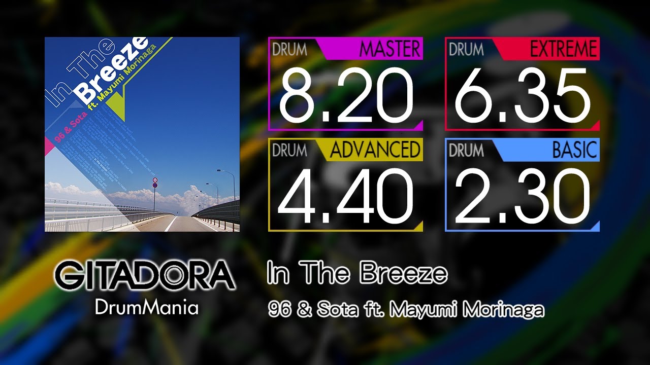【GITADORA】 In The Breeze (MASTER ~ BASIC) Drum - YouTube