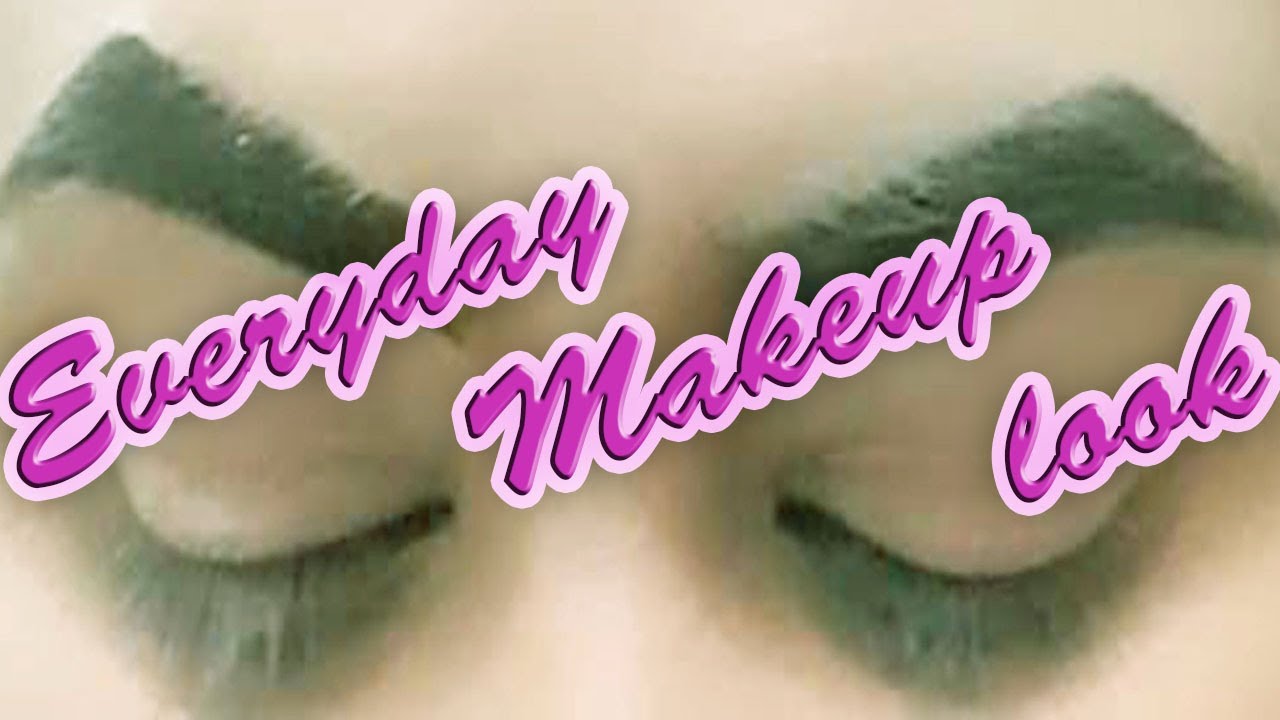 Unplucked eyebrow tutorial with everyday make up look. - YouTube