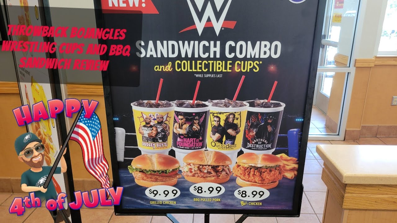 Throwback Bojangles Wrestling Cup And BBQ Sandwich Vlog (Uncoventionial ...