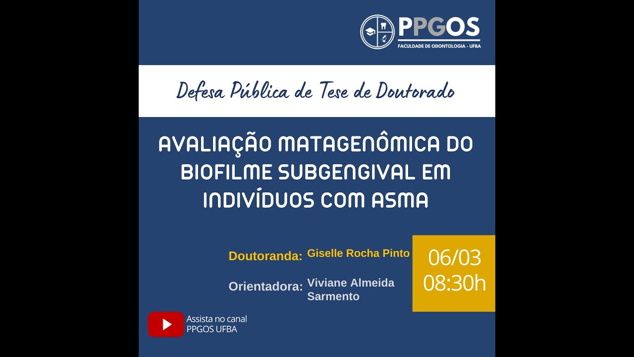 Defesa de Tese de Doutorado - Giselle Rocha Pinto - YouTube