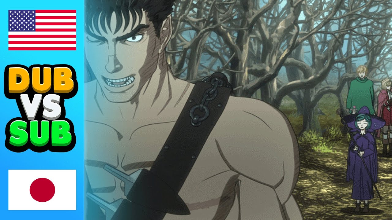 Berserk 2016 Season 2 - Sub vs Dub - YouTube