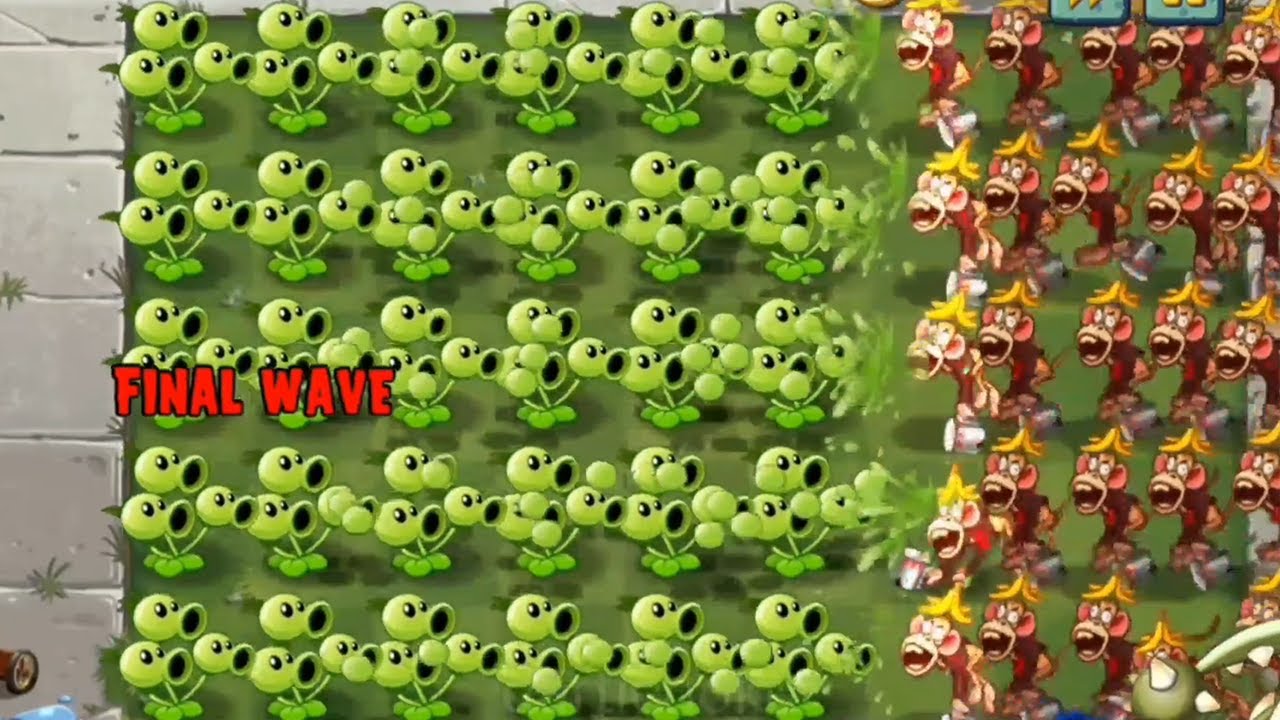 Various of full screen Plants VS 50 Monkey（pvz2）【Dartichoke】 - YouTube