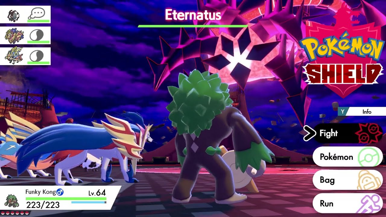 Pokemon Shield Eternatus Battle! - YouTube