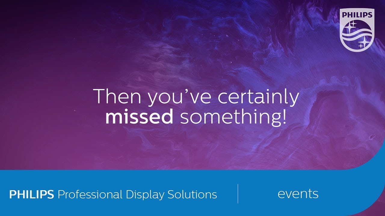 ISE 2019 - Philips Professional Display Solutions - Product Reveal ...