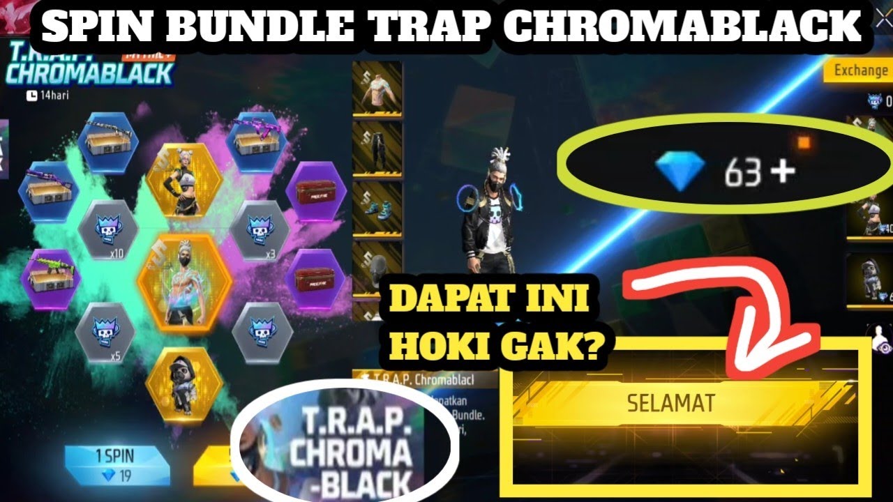 Spin bundle Trap Chromablack di event ff terbaru - YouTube