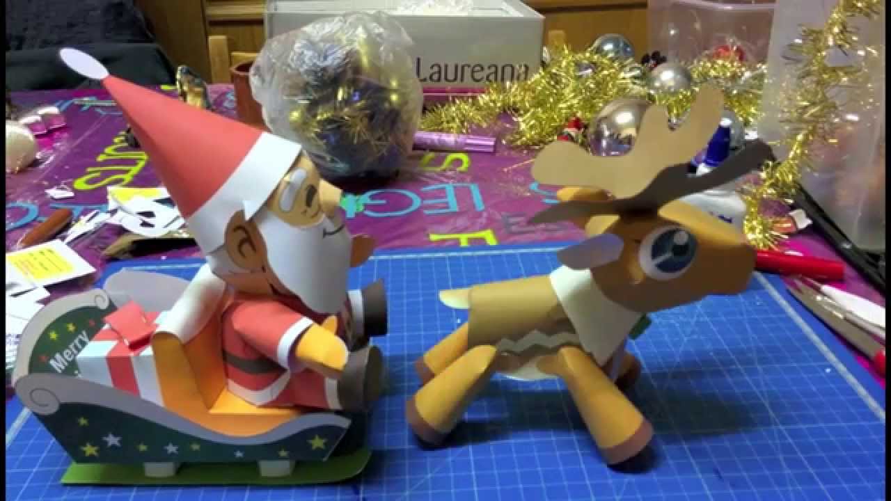 Christmas papercraft - stop motion - YouTube