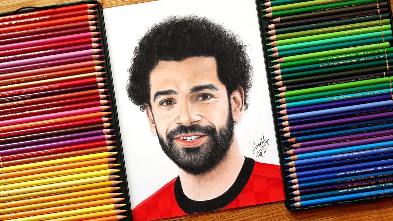 Drawing Mo Salah .... World Cup 2018 - YouTube