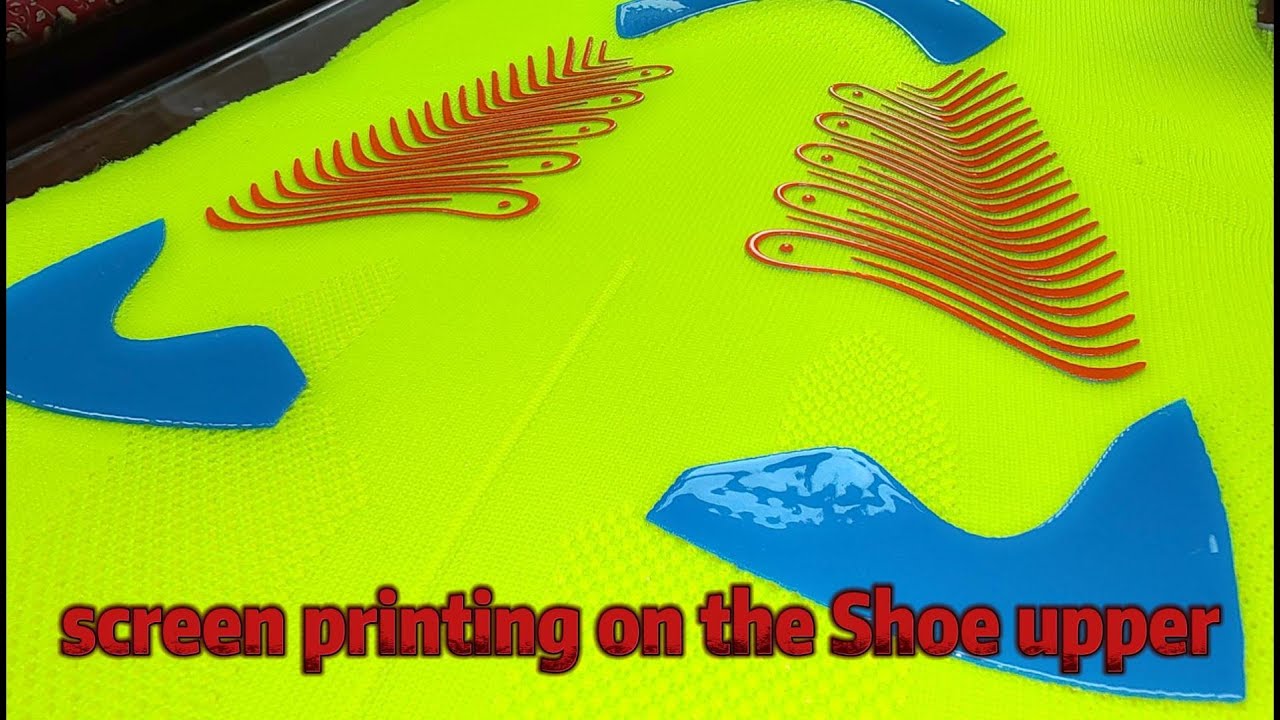How to use silicone screen printing on the Shoe upper? - YouTube