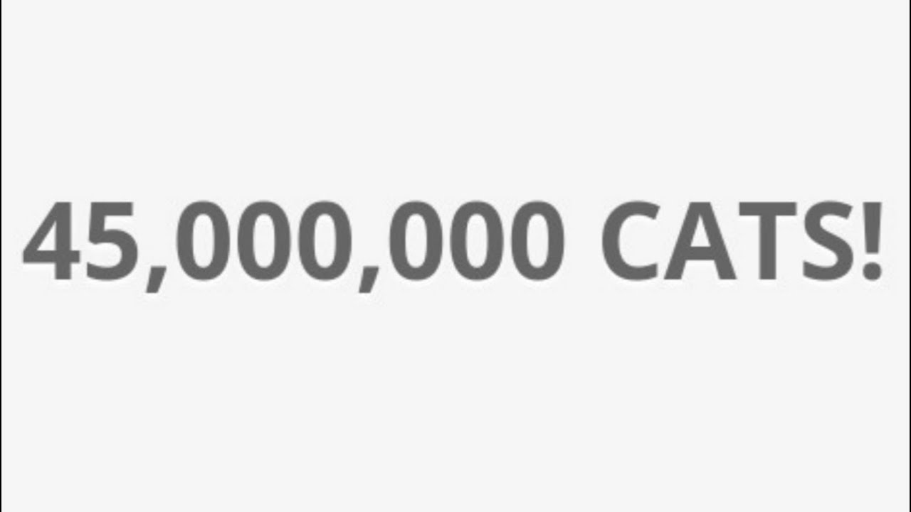 45,000,000 Cats For 200K Users - YouTube