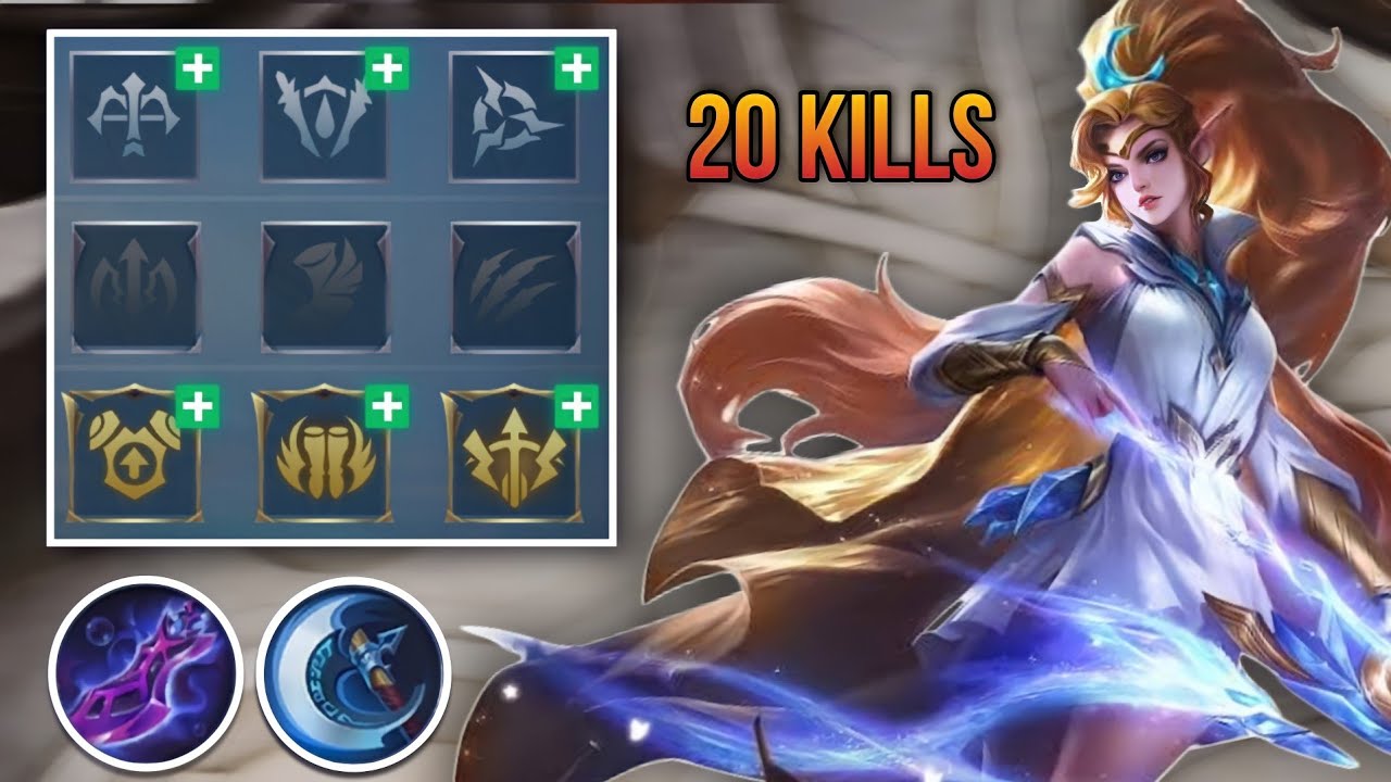 20 KILLS!! MIYA EMBLEM AND BUILD | Miya Best Build ~ Mobile Legends ...