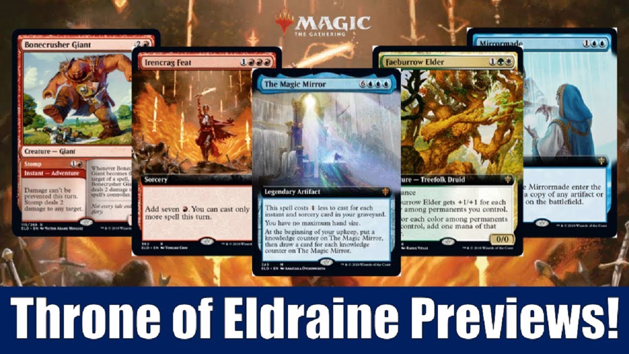 MTG Throne of Eldraine Previews: 20 Cards Including The Magic Mirror ...