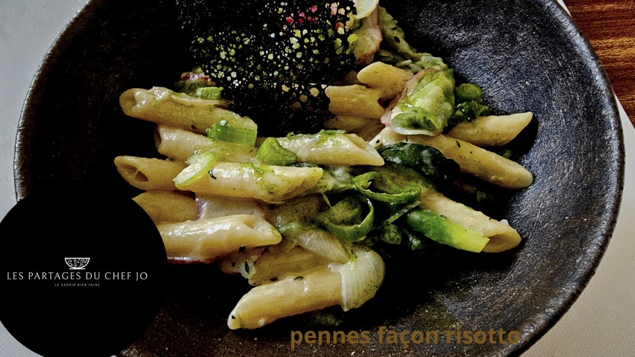 Pennes façon risotto par les partages du chef Jo. Risotto style penne ...
