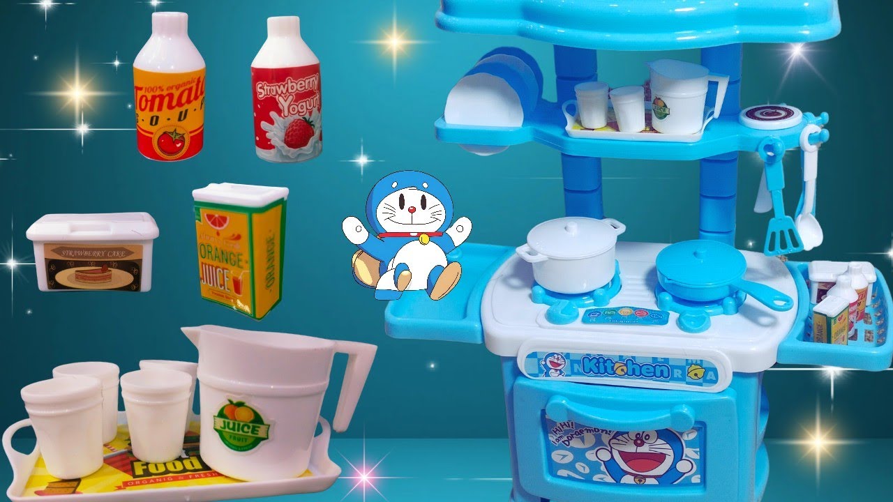 17 Minutes Satisfying with Unboxing Cute Kitchen doraemon Toys, Playset ...