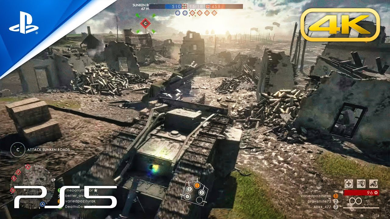 Battlefield 1: Conquest Gameplay | No Commentary | PS5 | 4K - YouTube