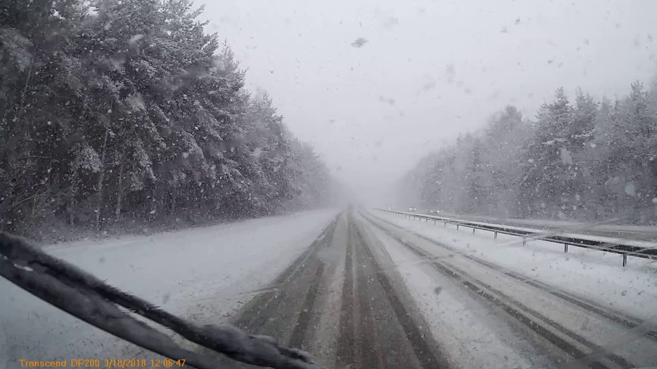 Snow on A38 Mar 18th 2018 - YouTube